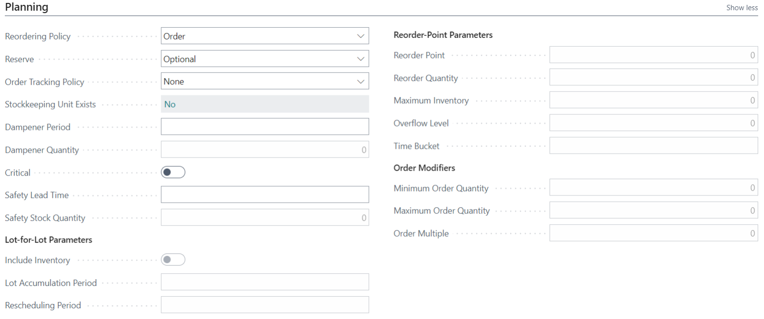 Business Central Reordering Policies and When to Use Them